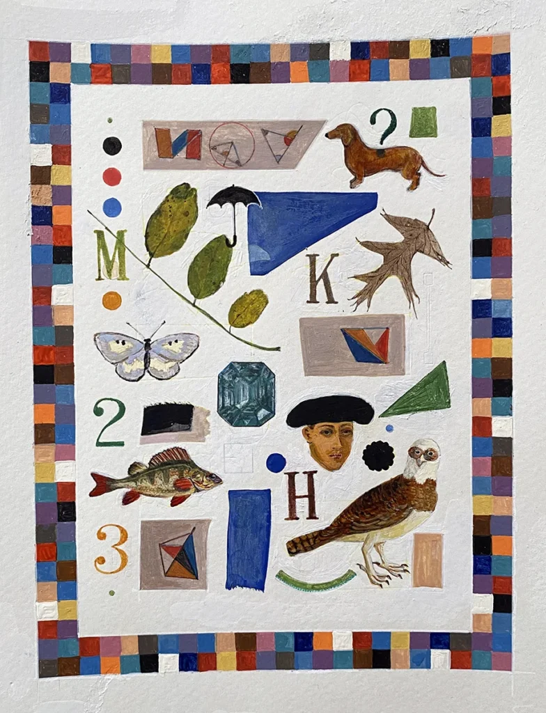 Ephemera: MKH 23, Checkered Border by Melissa Keith Hentges – The Art ...